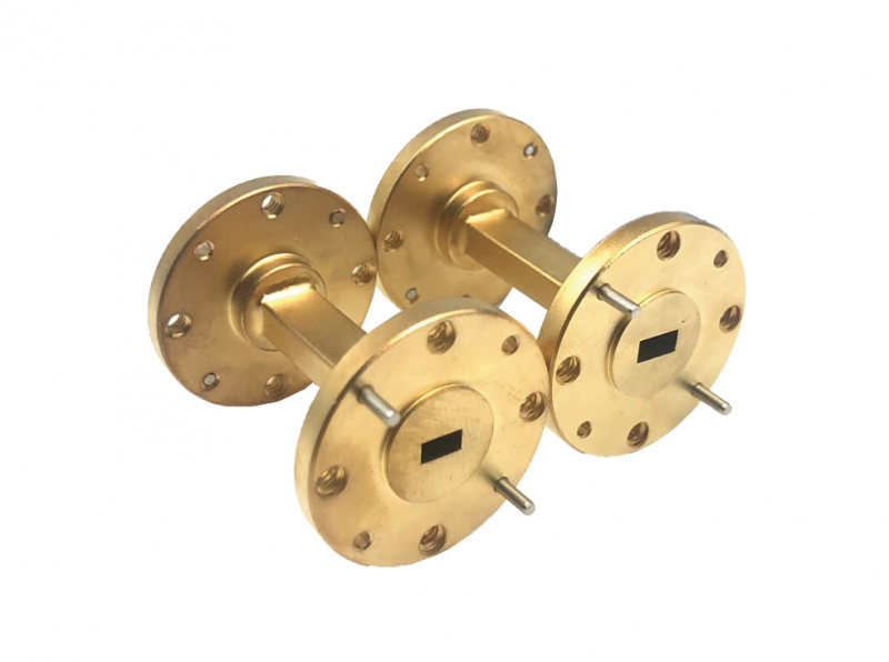 QMC-TRANS-1922 ==> Waveguide Tapered Transition | WR-19 to WR-22 | Gold ...