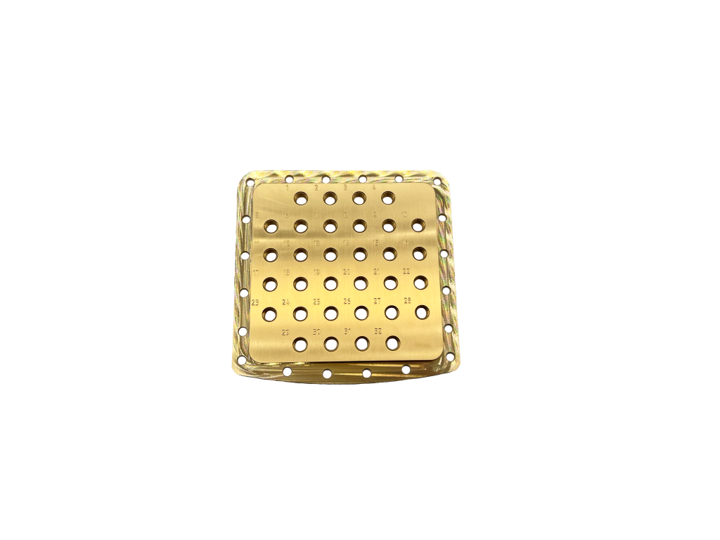 QMC-CRYOPLATE-32 ==> Cryogenic Bulkhead Connector Mounting Plate | 32 ...